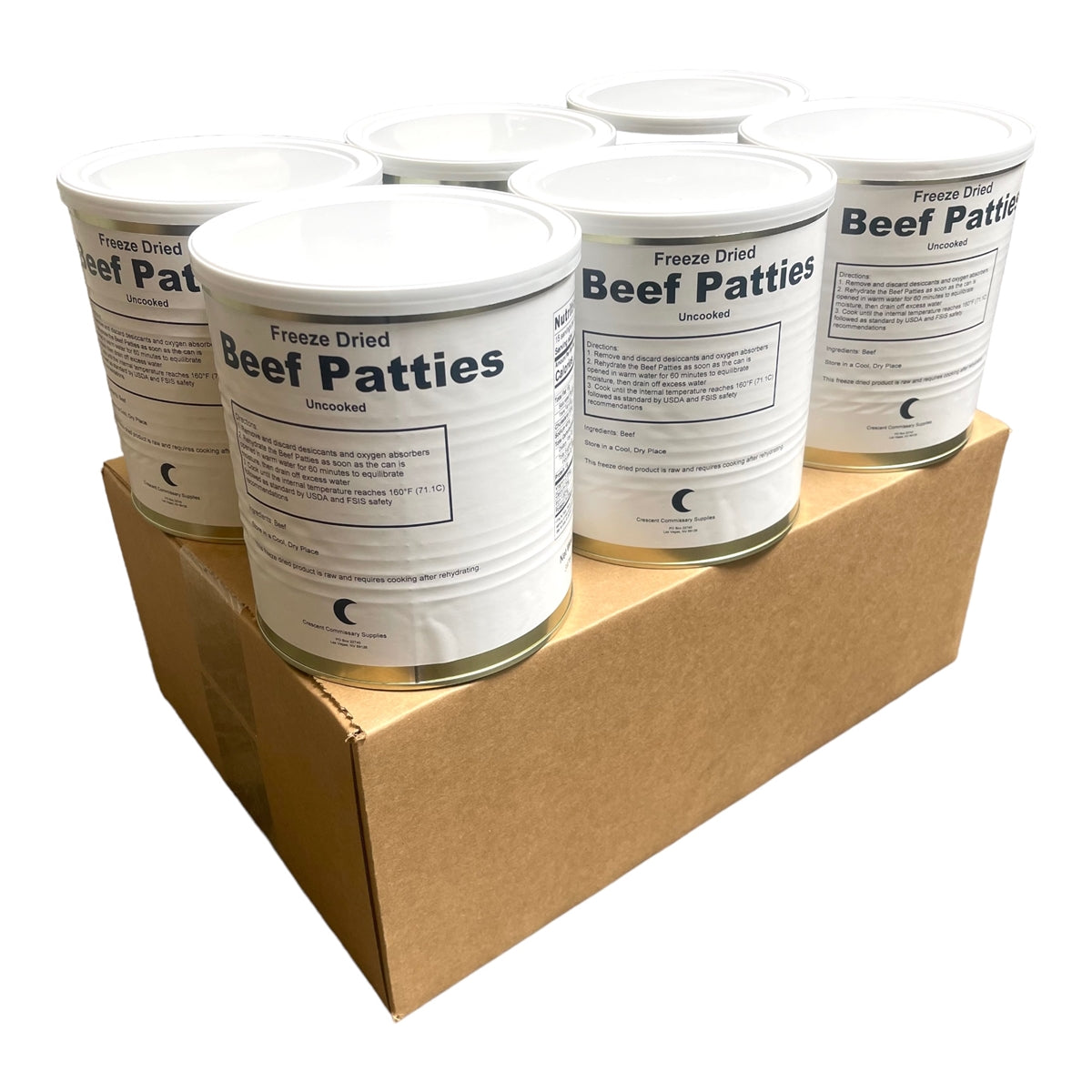 Freeze Dried Hamburger, Ground Beef Patties – Tradition Creek